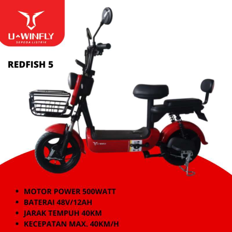 Promo Sepeda Listrik Uwinfly Redfish5 Garansi Resmi Diskon 18% Di ...