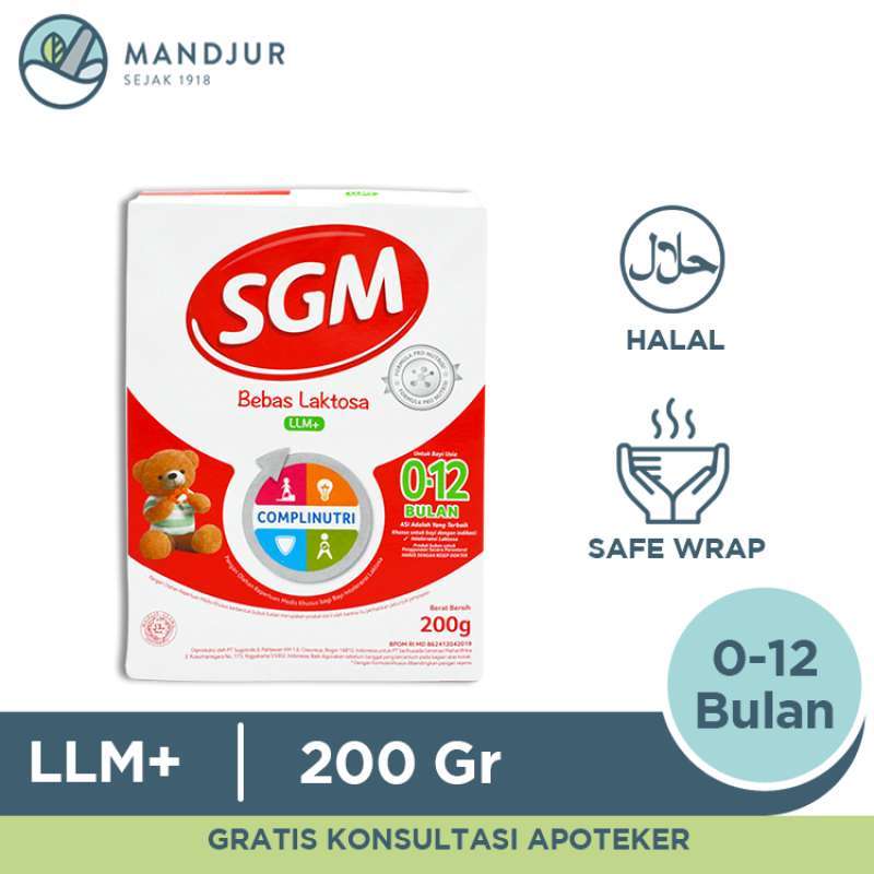 Jual Sgm Llm+ Susu Formula Bayi Bebas Laktosa 200 Gr Di Seller Apotek ...