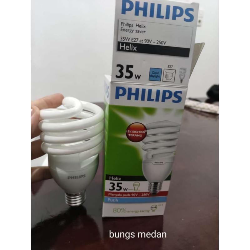 Jual LAMPU SPIRAL HELIX TORNADO PHILIPS 35W 35WATT 35 WATT 35 W PUTIH CDL di Seller BUNG MEDAN ...