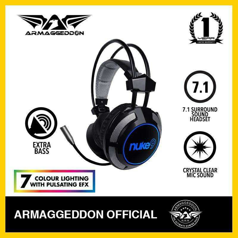 Promo Armaggeddon Nuke 9 Headset Gaming Rgb 7.1 Original Diskon 56% Di ...
