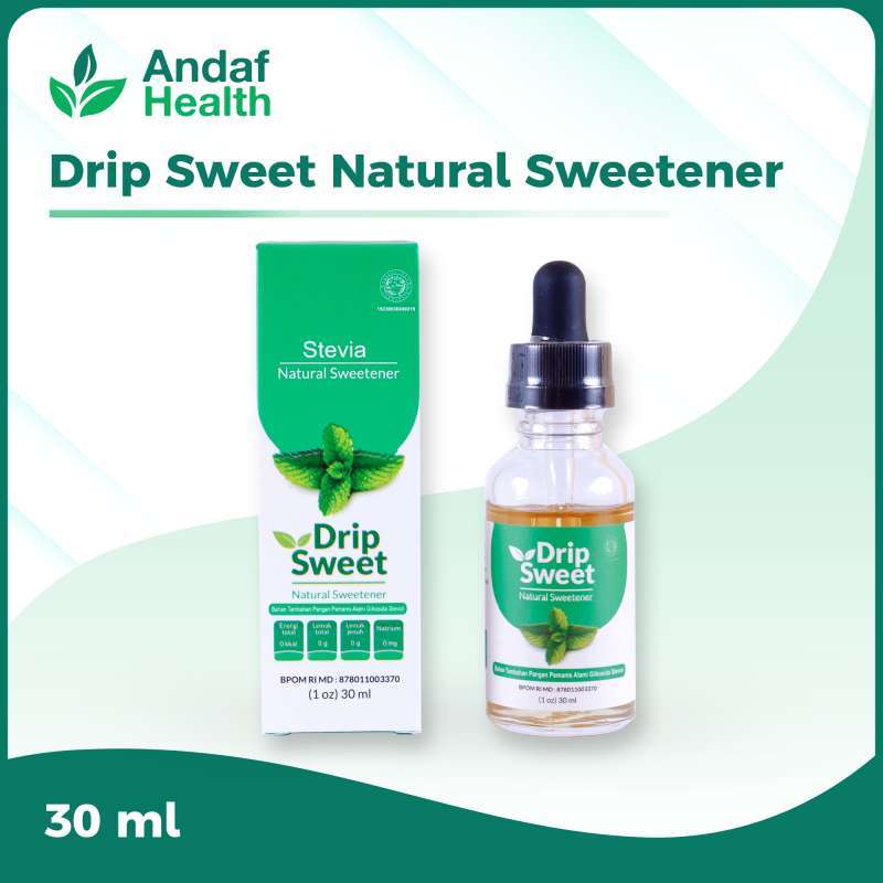 Jual Drip Sweet Natural Sweetener Gula Cair Stevia Original 30 ml di ...