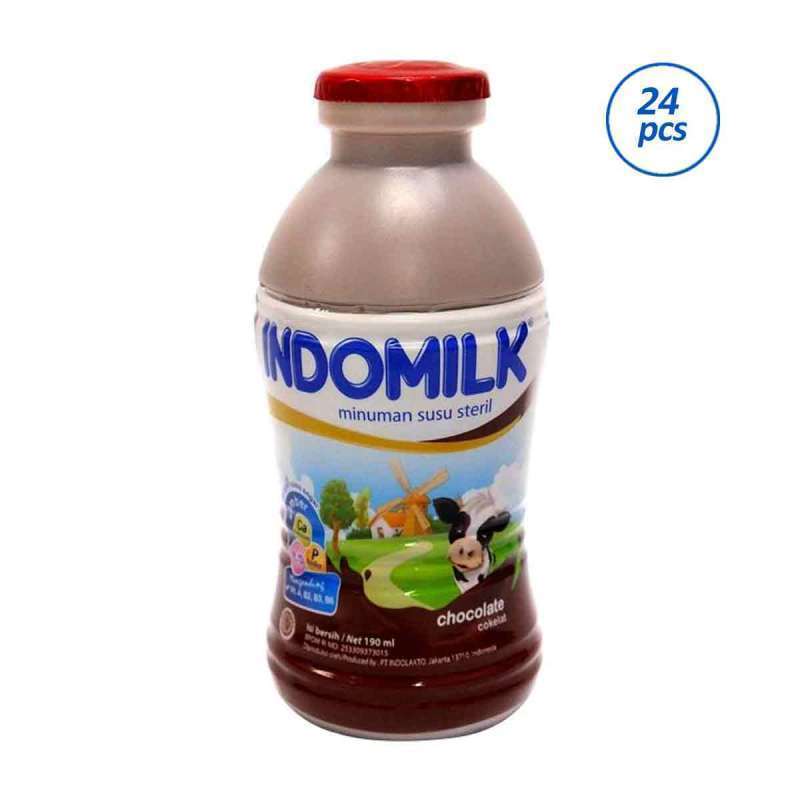 Jual Indomilk Coklat Susu UHT [190 mL/24 pcs/Botol ] di Seller Agen Sembako KUDO - Pabuaran, Kab ...