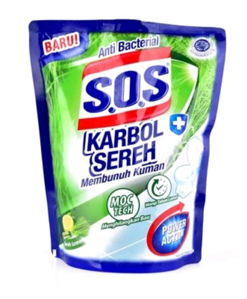 Promo SOS Karbol Wangi Pembersih Lantai 1500ml Diskon 14% di Seller ...