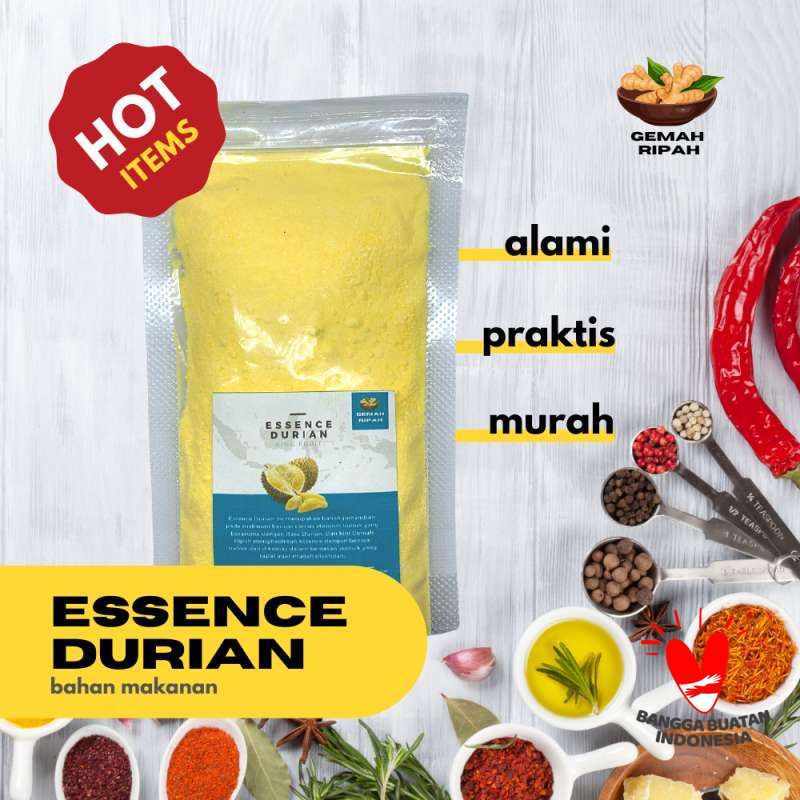 Jual Gemah Ripah durian bubuk durian premium essence essen duren ...