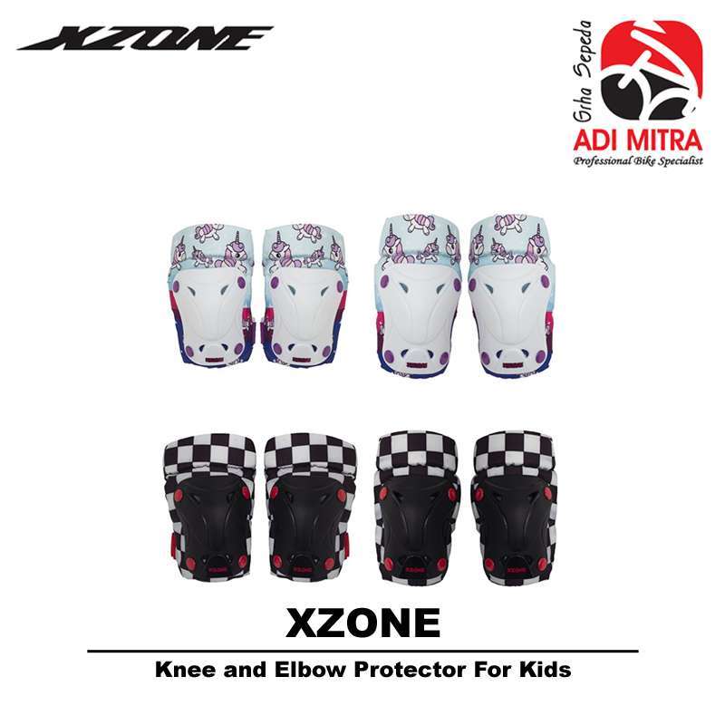 Jual Xzone Pelindung Lutut Dan Sikut Anak Untuk Bersepeda Knee And ...