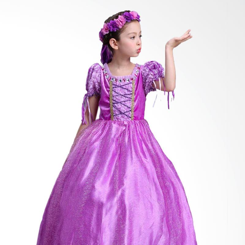 Jual Disney Baju Kostum Princess Rapunzel Dress Anak/ Gaun Pesta Anak ...
