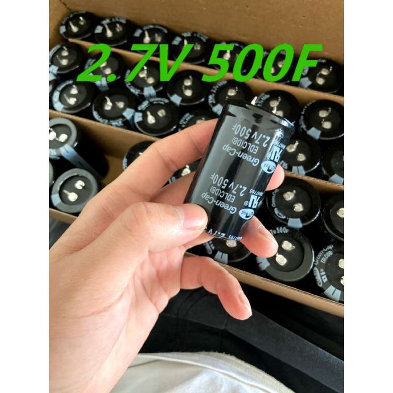 Jual Kapasitor Super Farad 2.7v500f Ukuran 35x60mm capacitor 2.7V 500F Garansi original baru ...