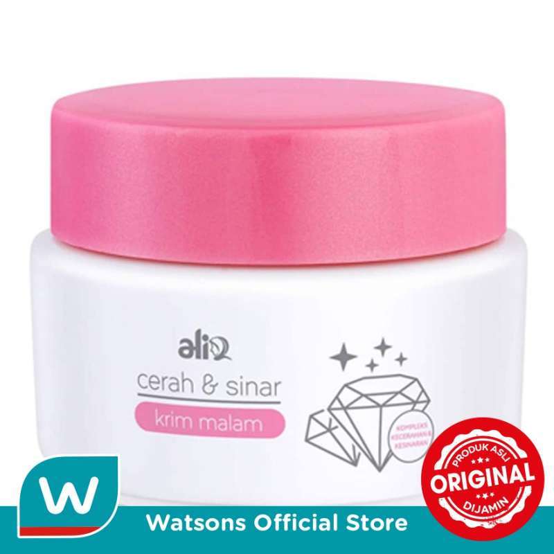 Promo Alia Watsons Bright Night Cream 45G Diskon 36% di Seller WATSONS ...