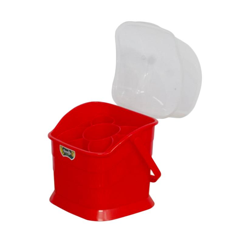 Promo Rovega Chb 2026 Cutlery Holder Tempat Sendok - Red Diskon 37% Di ...