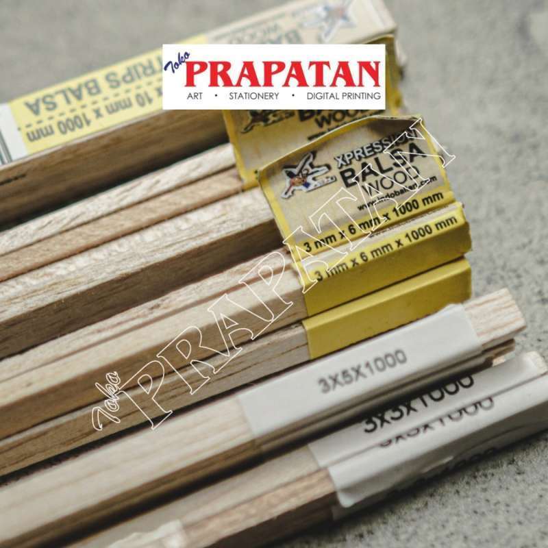 Jual Kayu Balsa Sheet 3x6x1000mm / Balsa Wood / Kayu Maket di Seller ...