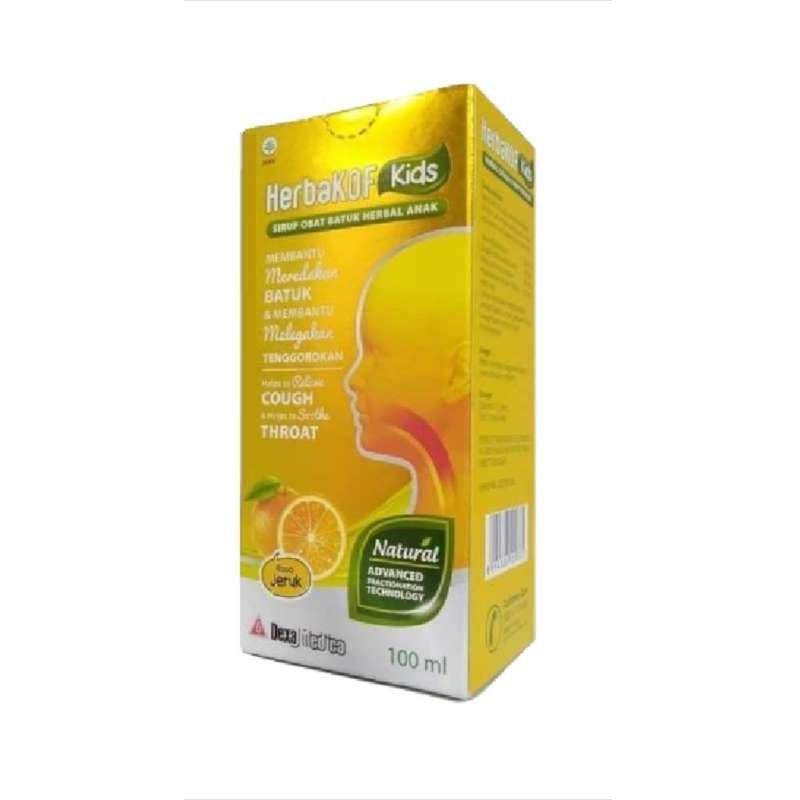 Jual HerbaKOF Rasa Jeruk Kids Syrup Obat Batuk Herbal Anak [100 mL] di ...