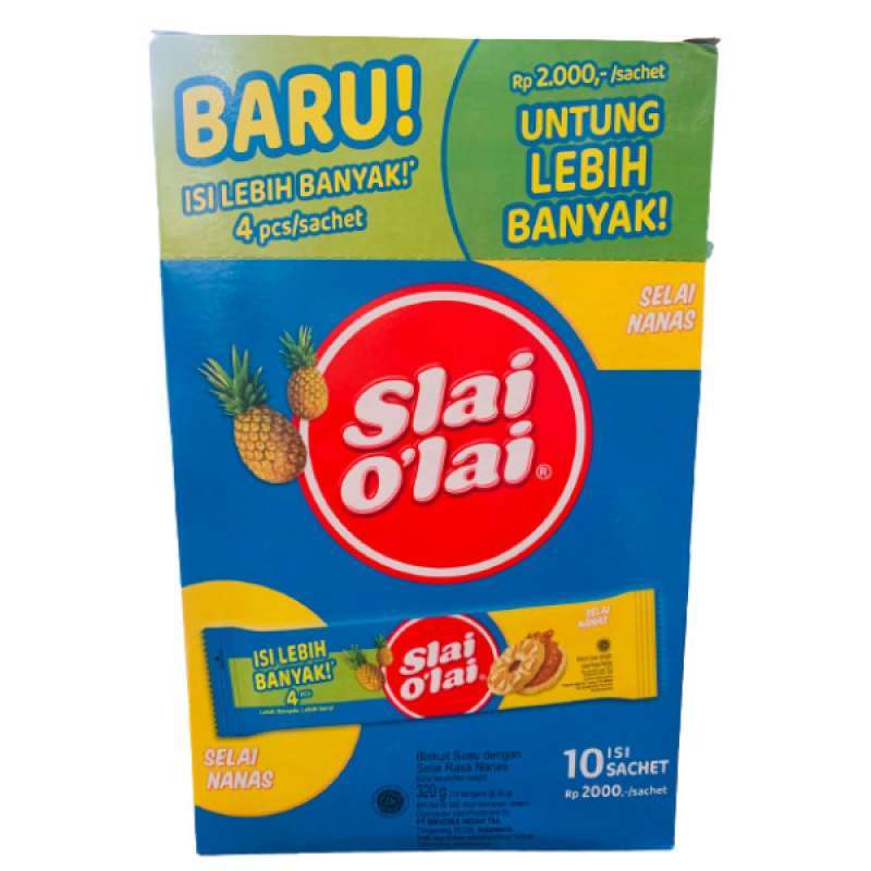 Promo Slai O'Lai Rasa Nanas Biskuit [32 g/ 10 pcs] Diskon 22% di Seller ...
