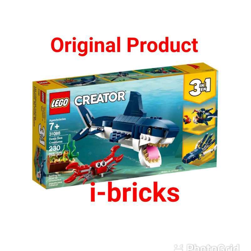 Jual Lego 31088 Creator Deep Sea Creatures Blocks & Stacking Toys Di ...