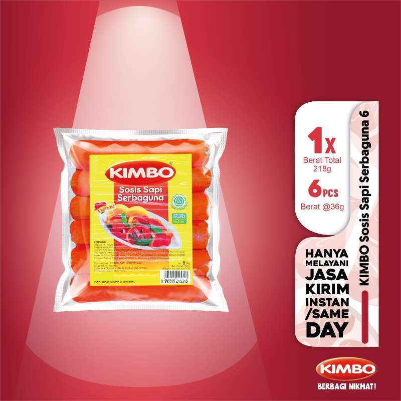 Promo Kimbo Sosis Sapi Serbaguna [6 pcs] Diskon 20% di Seller KIMBO ...