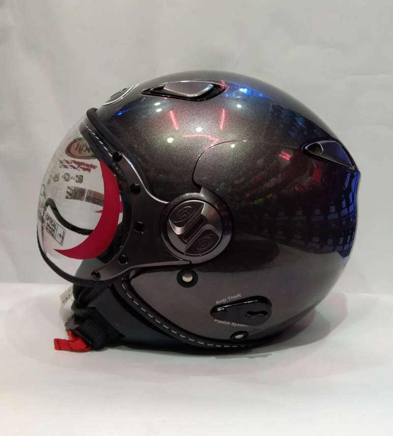 Jual HELM KYT ELSICO SOLID GUNMETAL HELM KYT HALF FACE RETRO di Seller ...