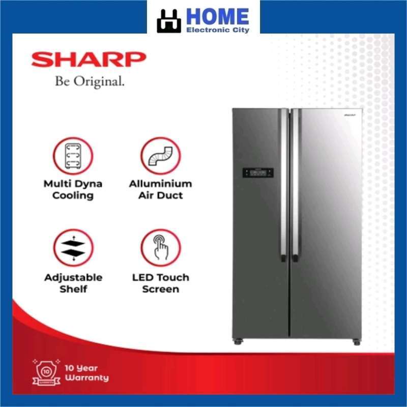 Promo SHARP SJ-IS60M-SL Kulkas Side by Side Design Diskon 18% di Seller ...