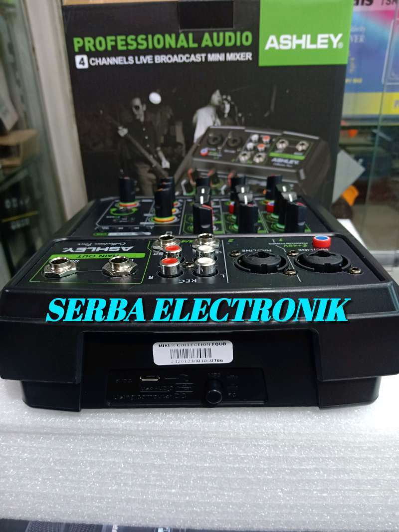 Jual Mixer Ashley 4 Channel Colletion Four Original Bluetooth Usb To Pc ...