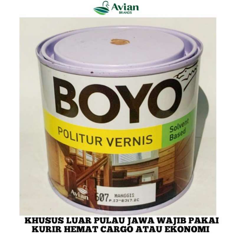 Jual Avian Boyo Cat Politur plitur warna, cat vernis 500 ml warna di ...