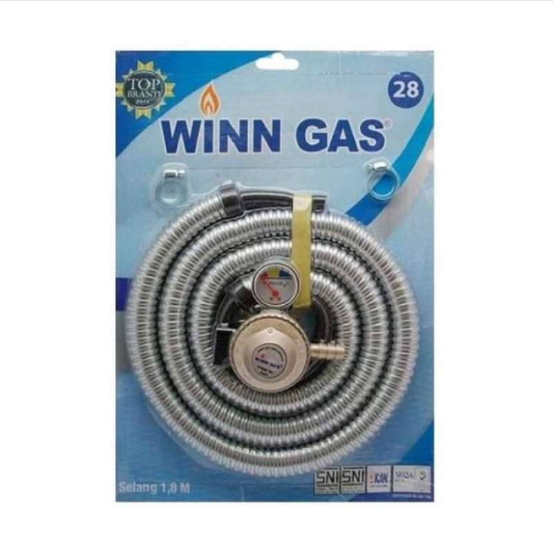 Jual Winn Gas , win Gas , selang paket + regulator, kepala w 28 Meter ...