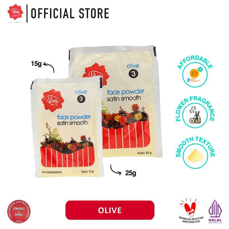 Promo Viva Face Powder Satin Smooth (15gr - Bedak Zak Mini/refill ...