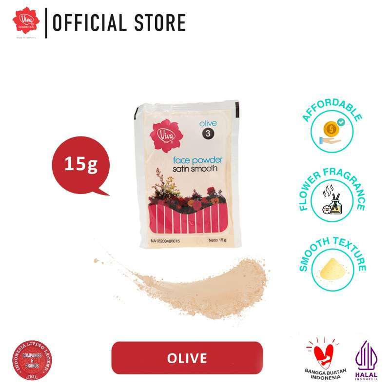 Promo Viva Face Powder Satin Smooth (15gr - Bedak Zak Mini/refill ...