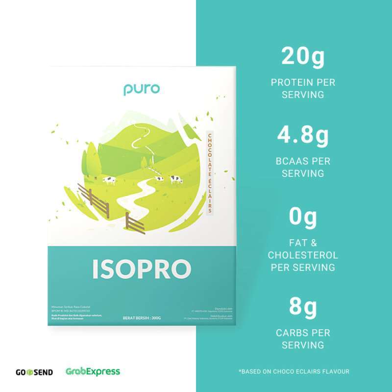 Jual PURO ISOPRO Grass Fed Whey Protein Isolate Hormone Free 1.2kg di ...