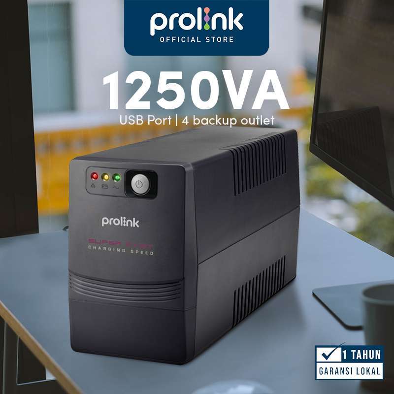 Promo UPS PROLiNK 1250VA 750 Watt Super Fast Charging PRO1250SFCU ...