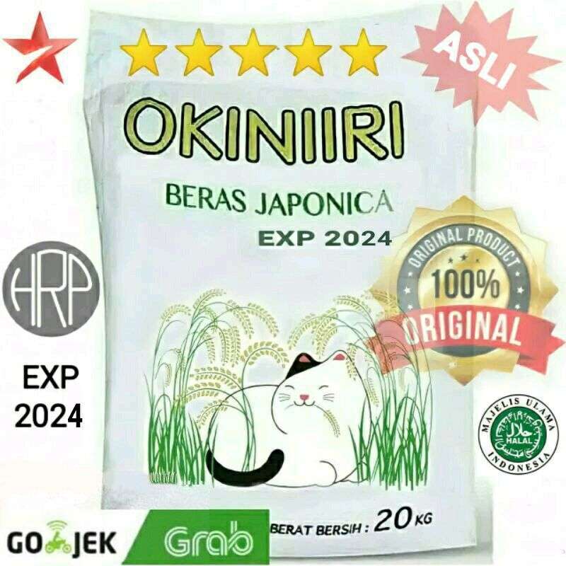 Jual Beras Jepang Okiniiri 20kg PREMIUM Japonica Okiniri/Beras Sushi di ...
