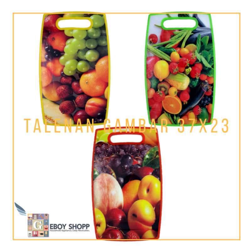 Promo Talenan Plastik Gambar 37x23 TEBAL - Merah Diskon 25% di Seller ...