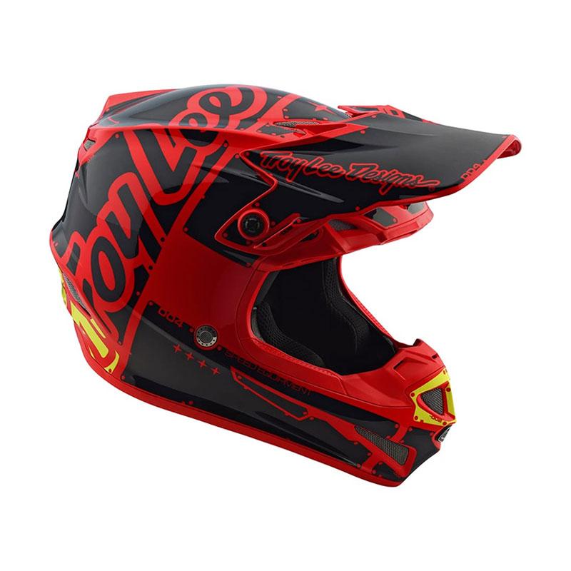 Jual Troy Lee Design TLD SE4 ECE Polyacrylite Factory Helm Full Face ...