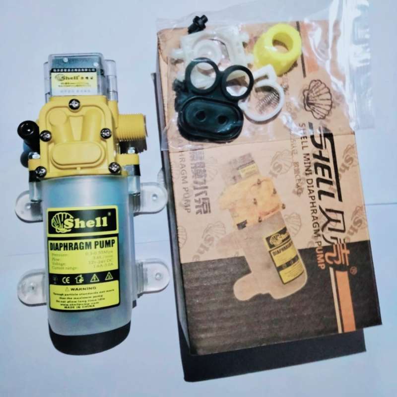 Jual Pompa Air Dc 12volt Shell High Pressure - In11mm Out18mm Di Seller ...