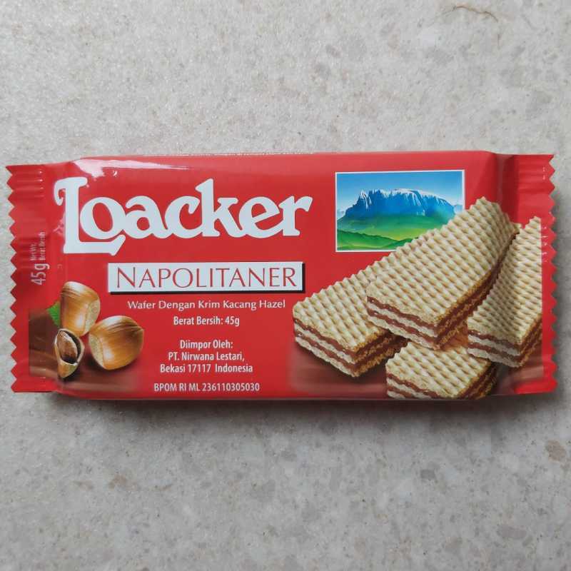 Jual LOACKER Wafer Italy 45gram All Varian Rasa Milk Cremkakao ...