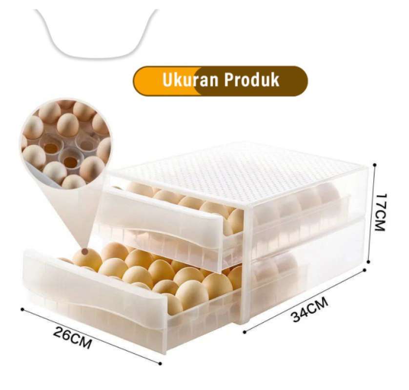 Promo Kotak Simpan TelurTempat Penyimpanan Telur Rak Telur Plastik Egg ...