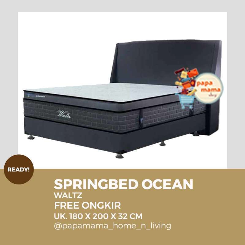 Promo Ocean Spring Bed Tebal 32cm ukuran 180x200cm Tipe Ocean Waltz ...