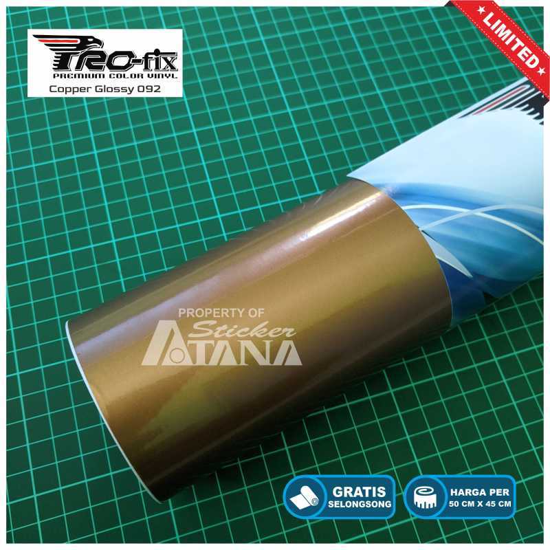Promo Skotlet Copper Glossy Scotlet Perunggu Stiker Tembaga Metalik ...