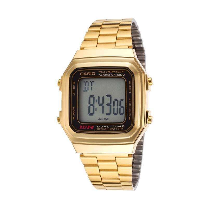 Jual CASIO A178WGA-1A Vintage Alarm Chronograph Watch Jam Tangan Unisex ...