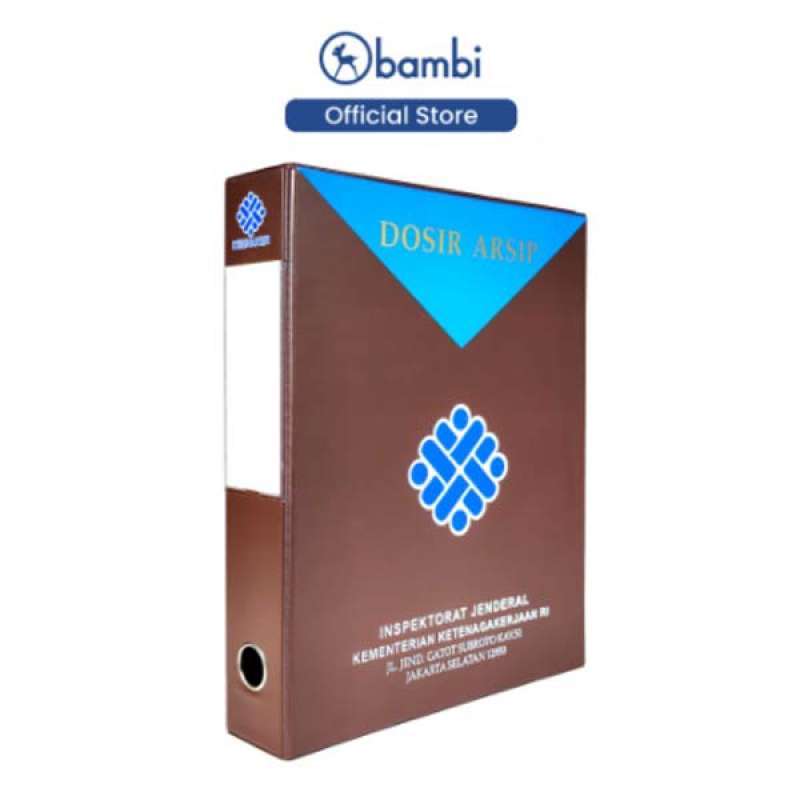 Jual Bambi Dokumen Box Ordner 70mm Mekanik Blue Cyber Sablon Setiap ...