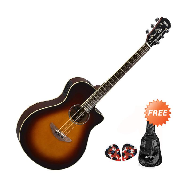 Jual Yamaha APX 600 Old Violin Sunburst Gitar Akustik Elektrik + Free Softcase & 2 Pick di ...