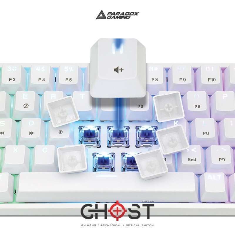 Jual Paradox Gaming Ghost SK64 / ABS | Keyboard Mechanical RGB Case ...
