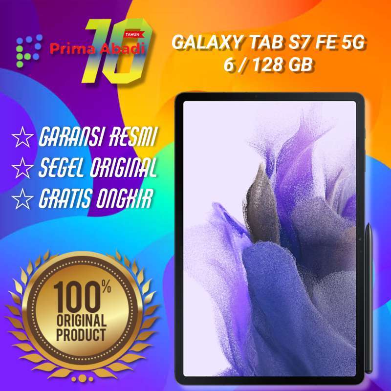 Jual Samsung Galaxy Tab S7 FE 5G 6/128GB Garansi Resmi Sein - Mystic Black di Seller Prima Abadi ...