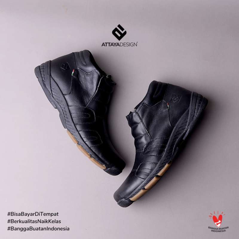 Promo Attaya Design Sepatu Boots Pria Kulit Asli Original Keren ...