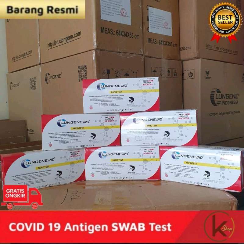 Jual Alat Rapid Test Swab Antigen Lungene Indonesia Ijin Kemenkes Ri ...