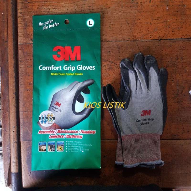 Promo Sarung Tangan 3M - Comfort Grip Gloves - Sarung Tangan Listrik ...