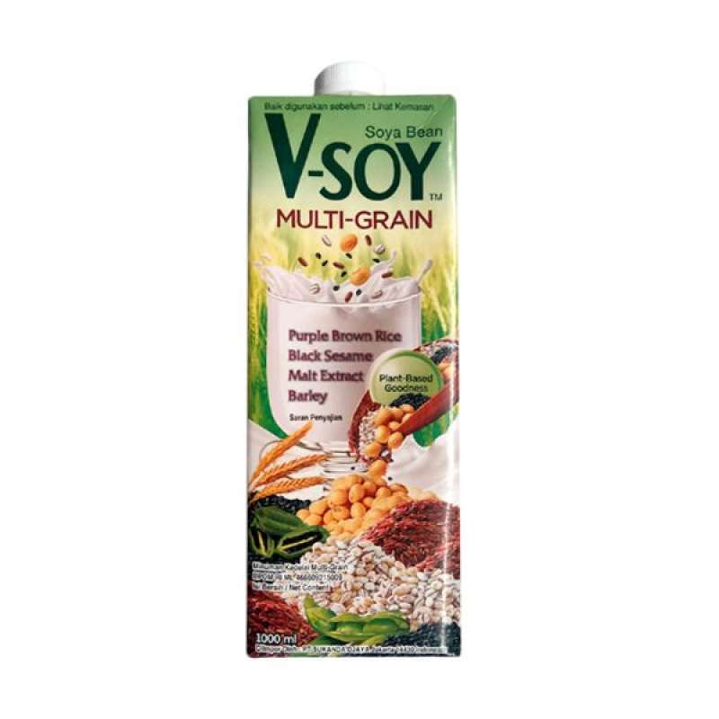 Jual V-soy multi grain soy milk uht 1lt di Seller Farmers Market Kelapa ...