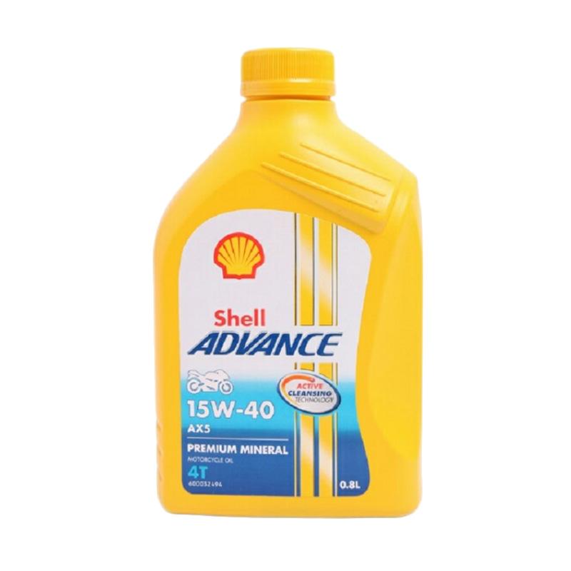 Jual Shell 4T/15W-40 Advance AX5 Scooter Oli [0.8 L] di Seller Ryash ...