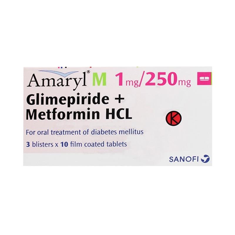 Jual Amaryl Amaryl M 1 Mg-250 Mg Suplemen Kesehatan [10 Tablet/ Strip ...