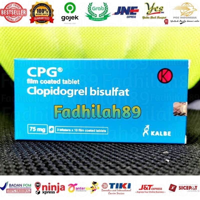 Jual CPG 75 Mg Clopidogrel 75 Mg Box ORIGINAL (30 Tablet) di Seller ...