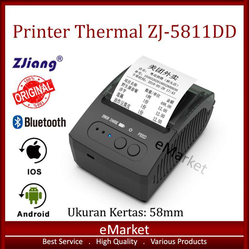 Jual Printer Thermal 58mm Zjiang ZJ-5811DD ORIGINAL - Bluetooth Mini ... Jual Printer Thermal 58mm Zjiang ZJ-5811DD ORIGINAL - Bluetooth Mini ...