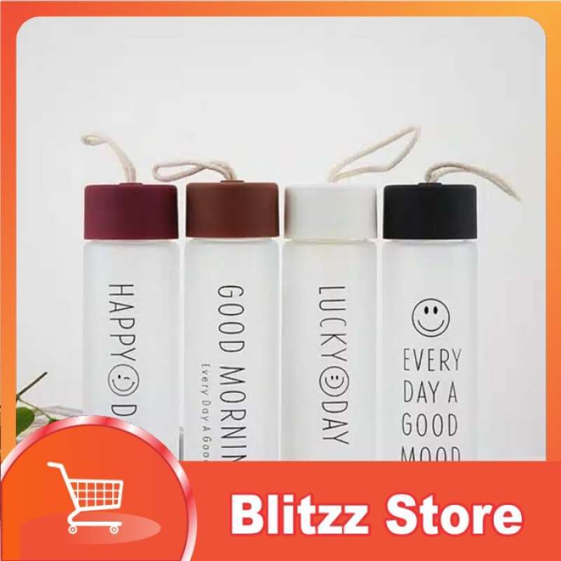 Jual Botol Lucky Day Kaca / Good Morning / Happy Day / Botol Air Minum ...