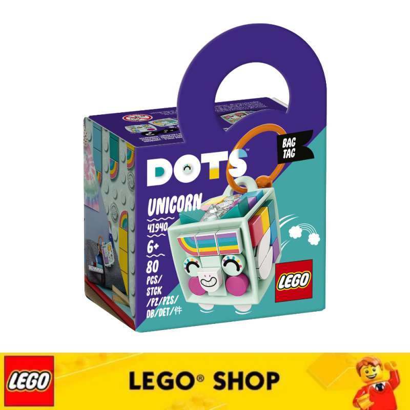 Jual LEGO® DOTS Bag Tag Unicorn 41940 DIY Craft Kit (80 Pieces) di ...